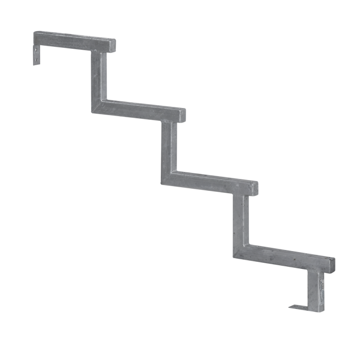 Staircase stringer 4 steps out of hot-dip galvanized steel for garden ...